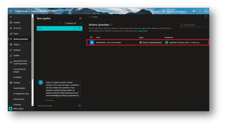 Create Plugin Action in Microsoft Copilot Studio by using Power Platform Pre-Built Connectors ...
